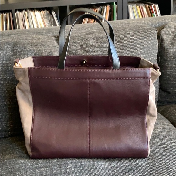 mercer & madison | Bags | Mercer Madison Leather Tote Bag | Poshmark